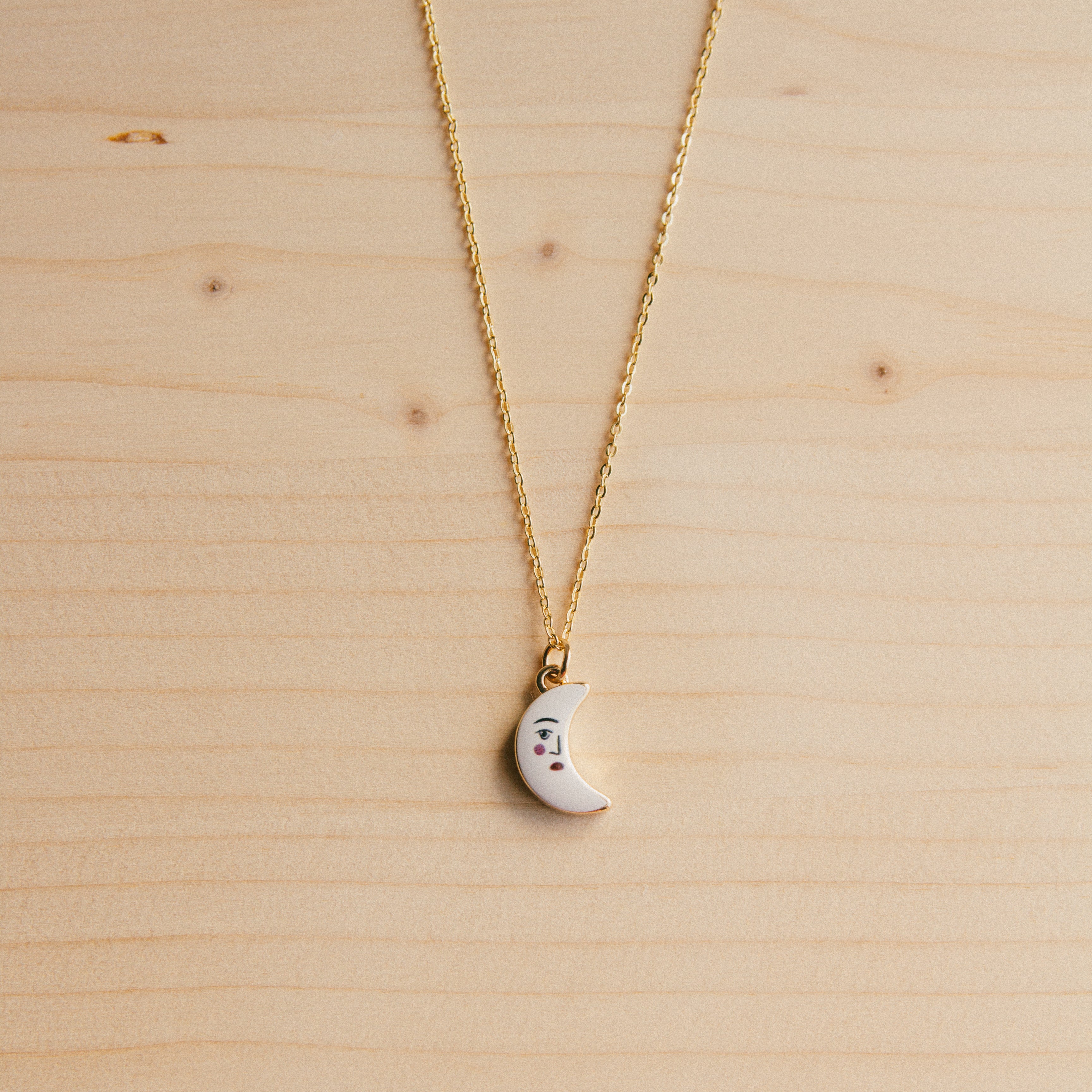 New Phase Moon Face Necklace – The Chasm Co.